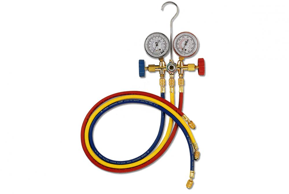 Testing Manifold Gauge Set With 3pcs 60” Charging Hoses | AUTOMASTER ...
